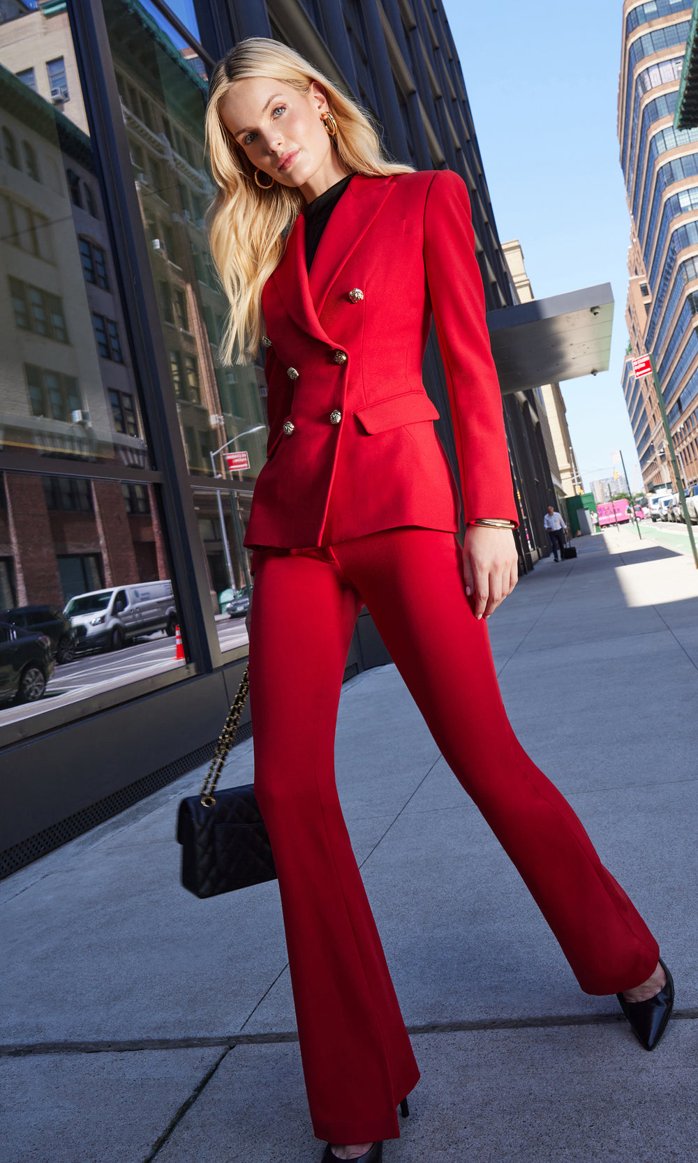 Cady Suiting Pants in Ruby | Generation Love